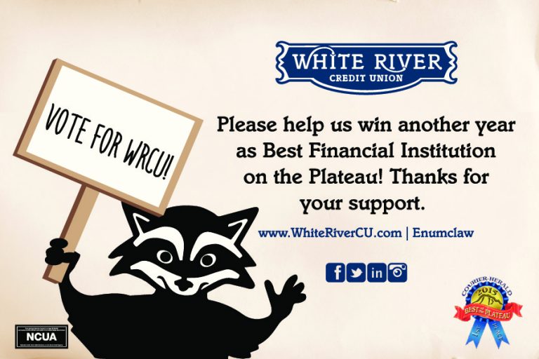 Vote for WRCU! (pretty please) - White River Credit Union